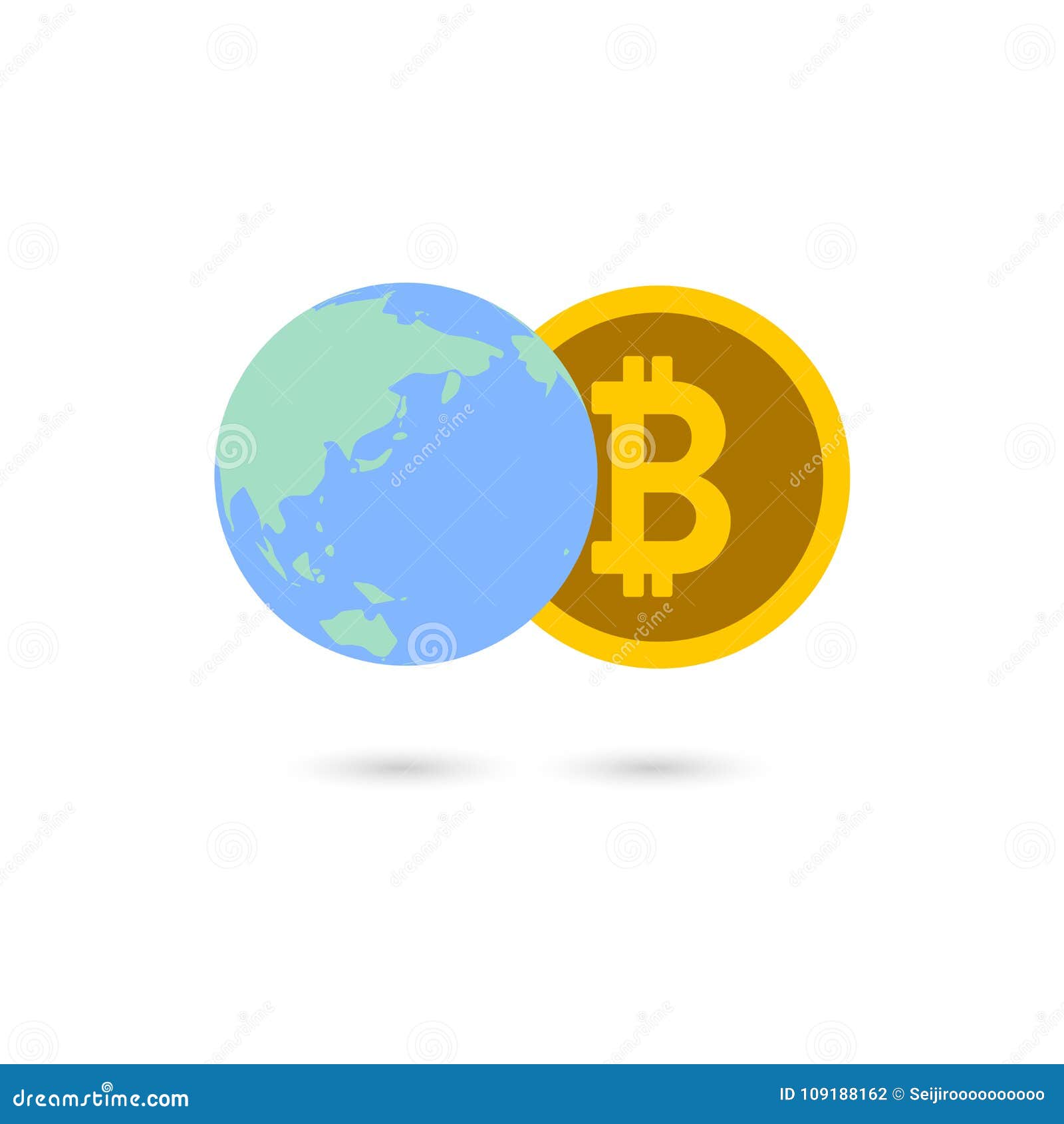 Bitcoin Image Illustration_Worldwide Common Stock Vector - Illustration ...
