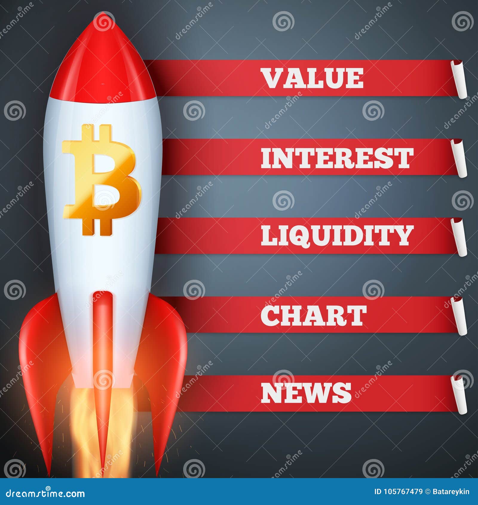 Bitcoin Infographic Illustration. Stock Vector - Illustration of price ...