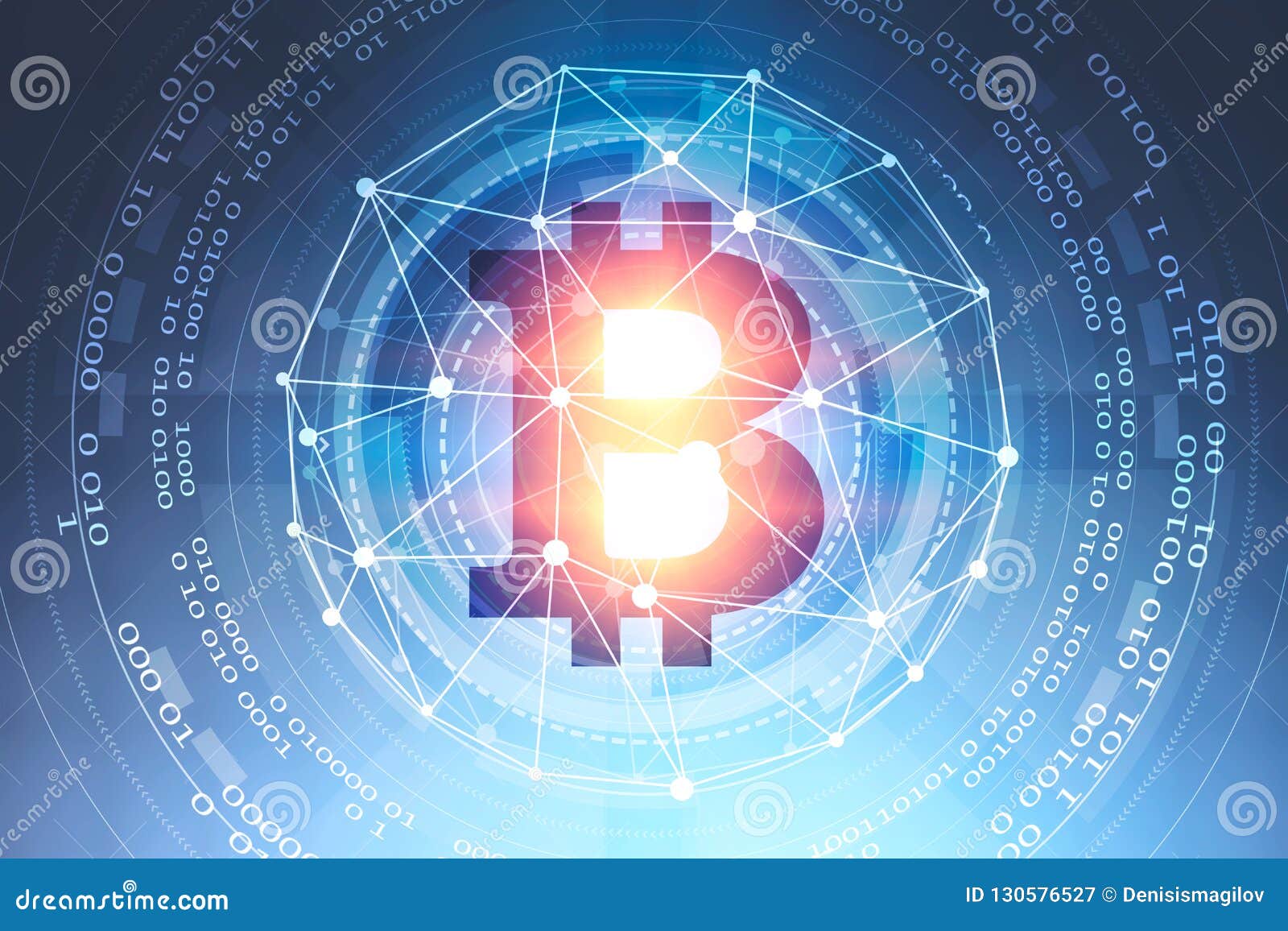 Bitcoin interface, hud stock illustration. Illustration of ...