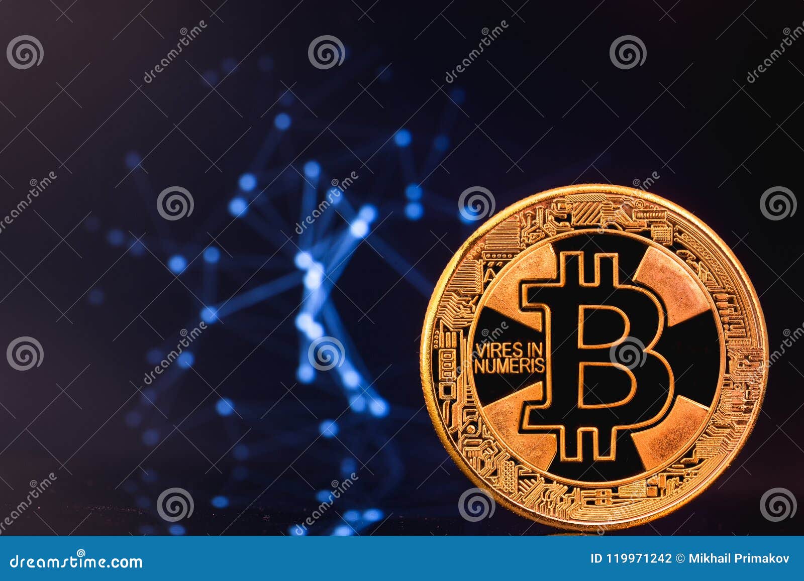 Bitcoin logo stock photo. Image of cash, currency, crypto - 119971242