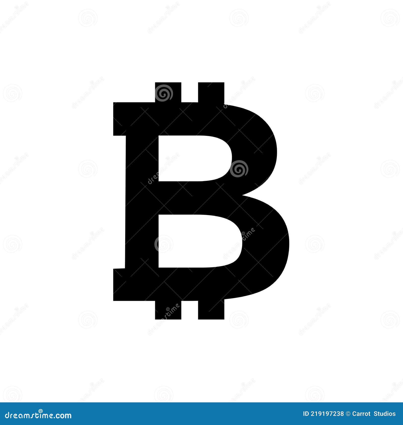 Bitcoin Logo Black Isolated Stock Vector - Illustration of bitcoin ...