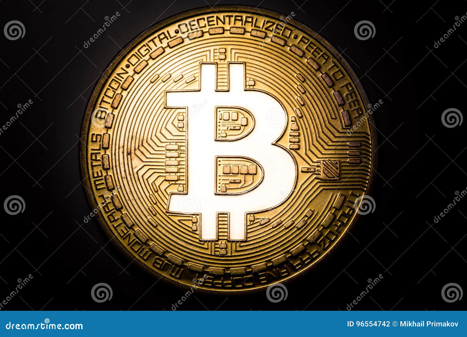 Bitcoin logo stock photo. Image of electronic, digital - 96554742