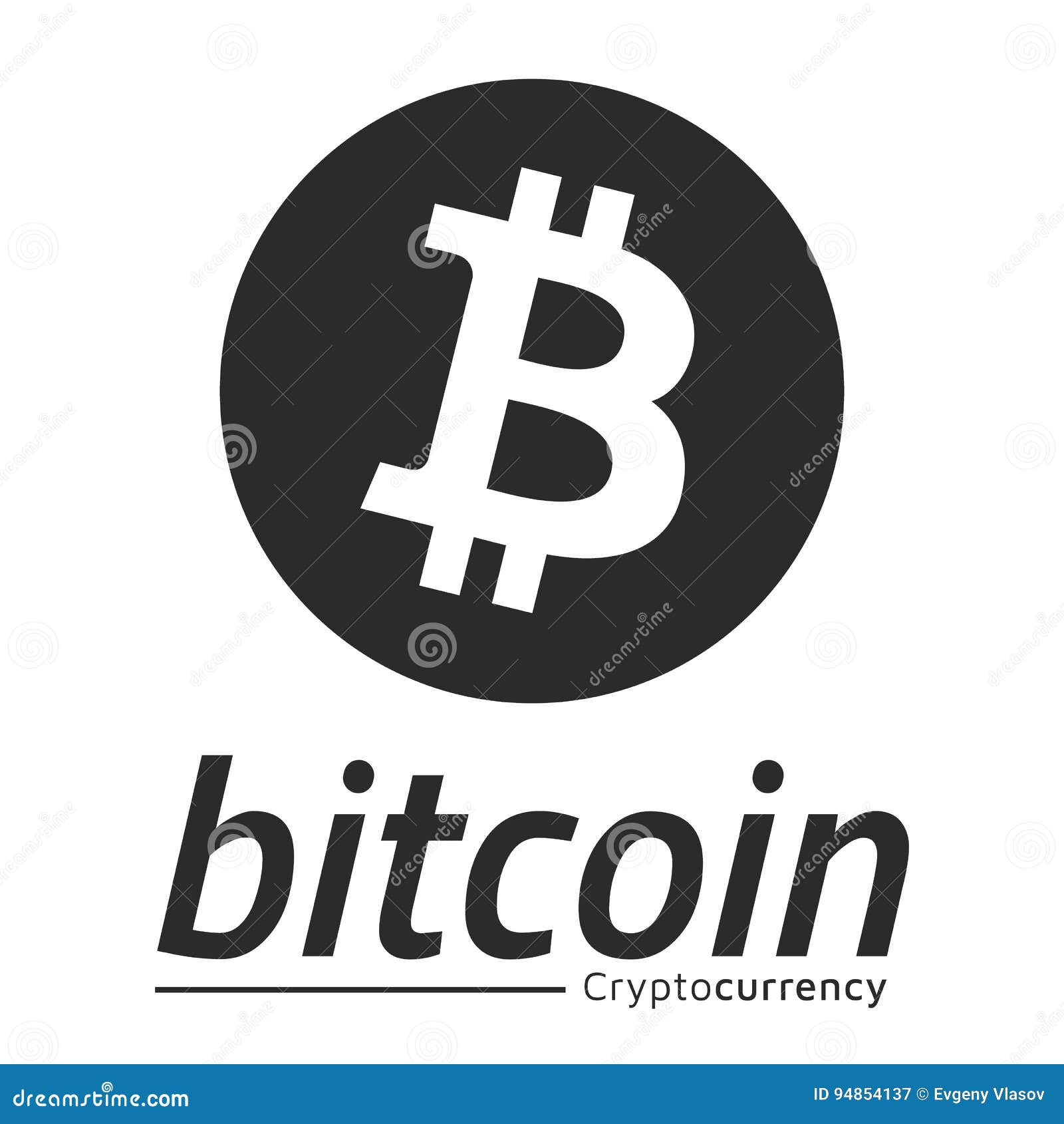 Bitcoin Logo Isolated On White Stock Photography | CartoonDealer.com ...