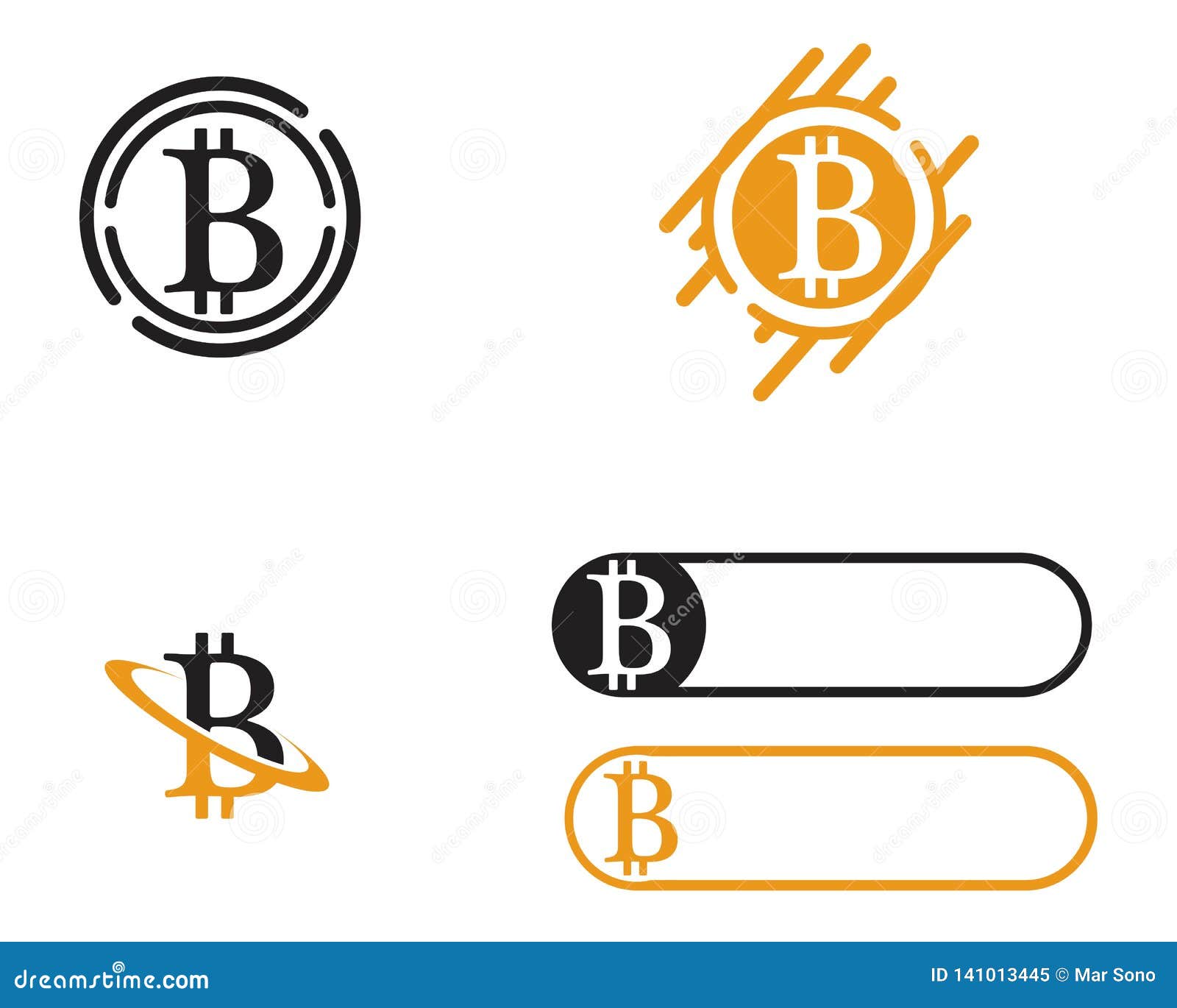 Bitcoin Logo Vector Template Stock Vector - Illustration of bitcoin ...