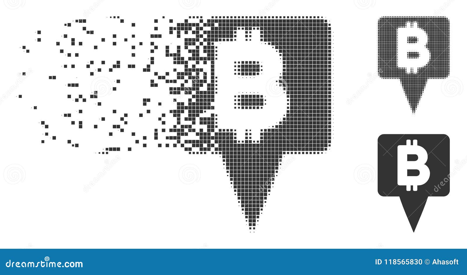 Bitcoin Map Pointer Dissolving Pixel Halftone Icon Stock Vector ... Bitcoin Map Pointer Dissolving Pixel Halftone Icon Stock Vector ...