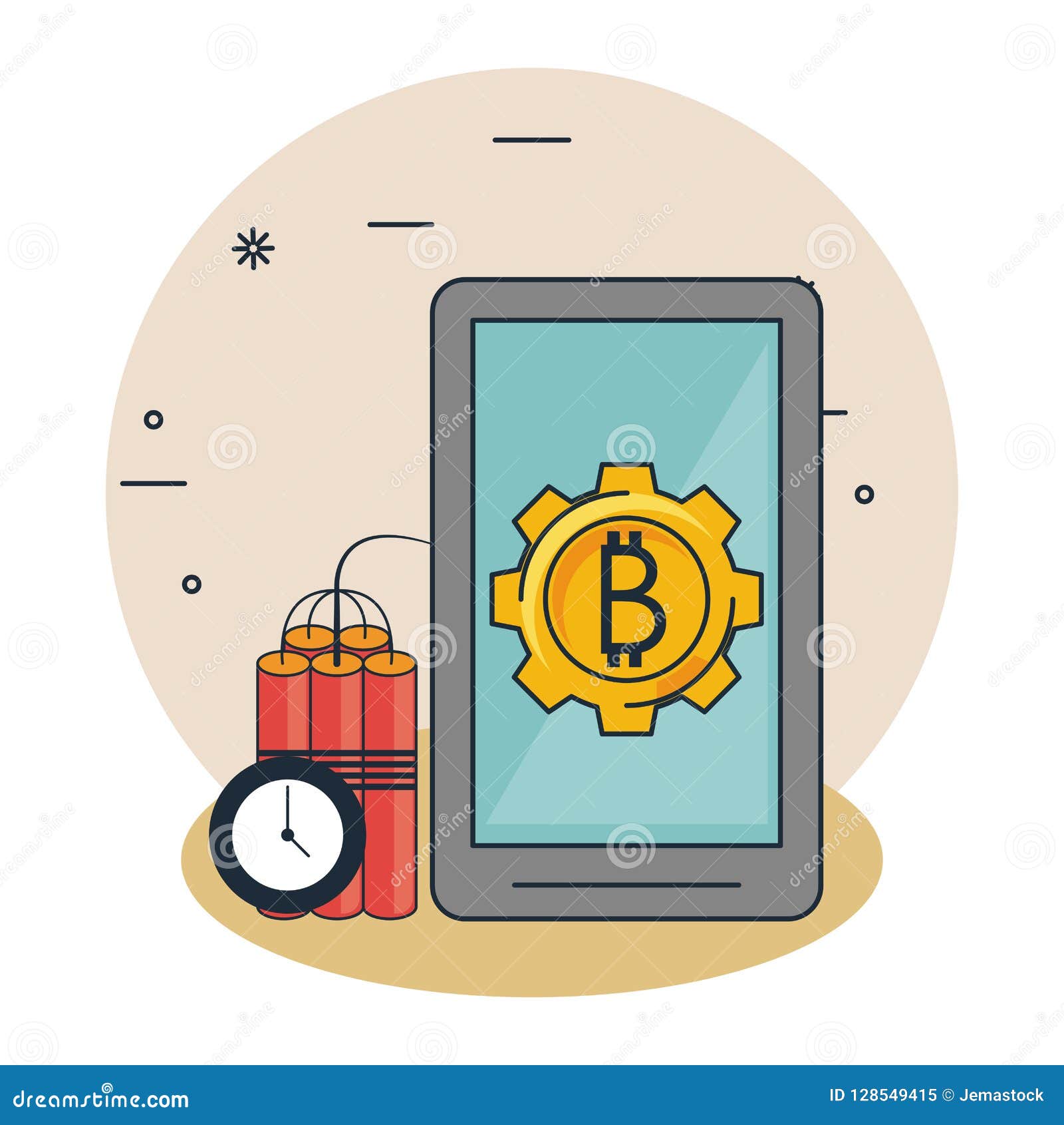Bitcoin mining cartoons stock vector. Illustration of electronic ...