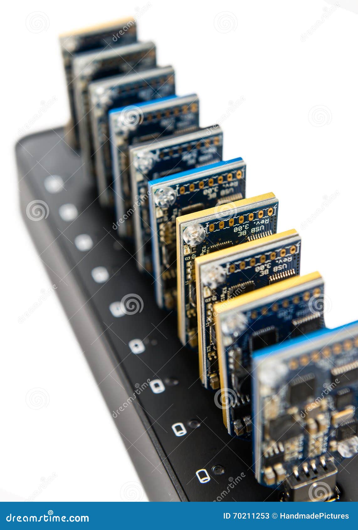 Bitcoin Mining Equipment Isolated on White Stock Image - Image of ...