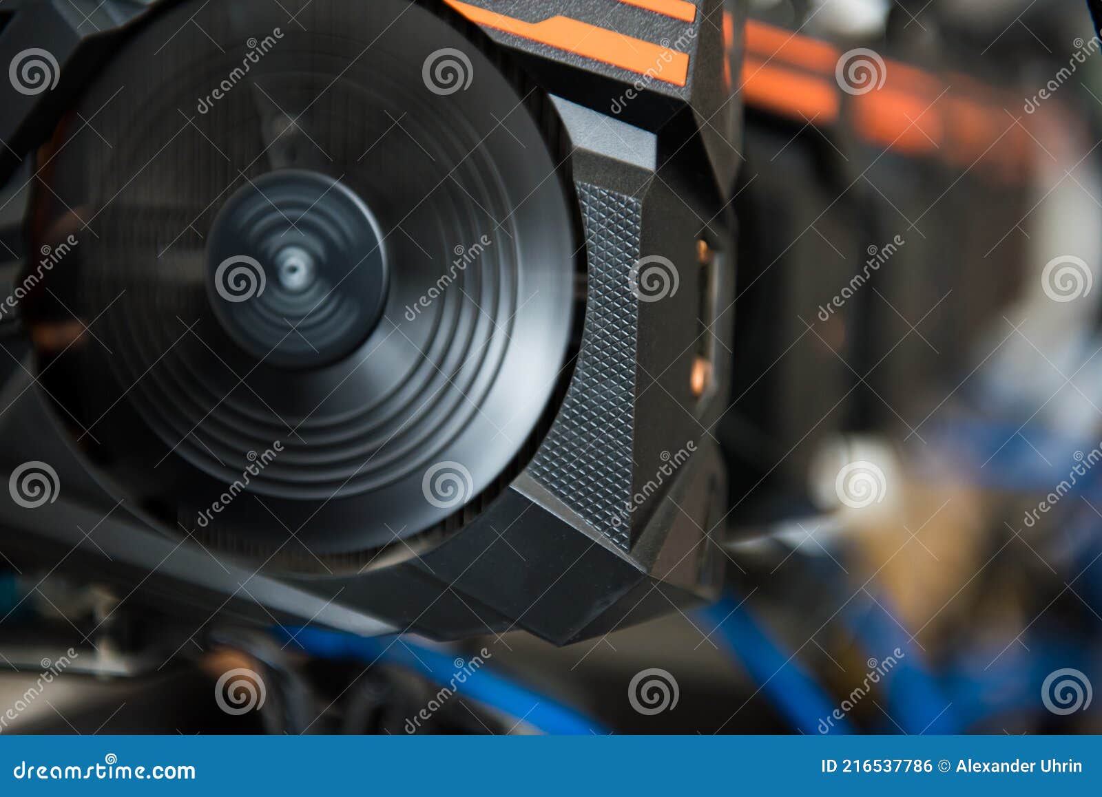 Bitcoin Mining Farm. it Hardware. Electronic Devices with Fans ...