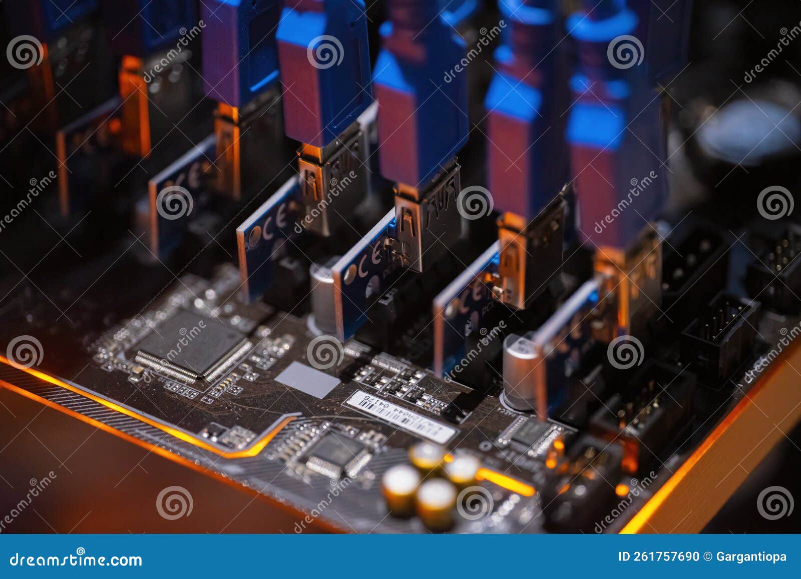 Bitcoin Mining Farm Rig for Mining Cryptocurrency Stock Photo - Image ...
