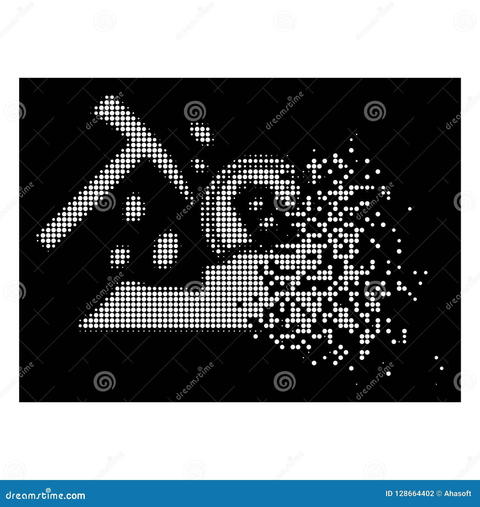 Bright Sparkle Pixel Halftone Bitcoin Mining Hammer Icon Stock Vector ...