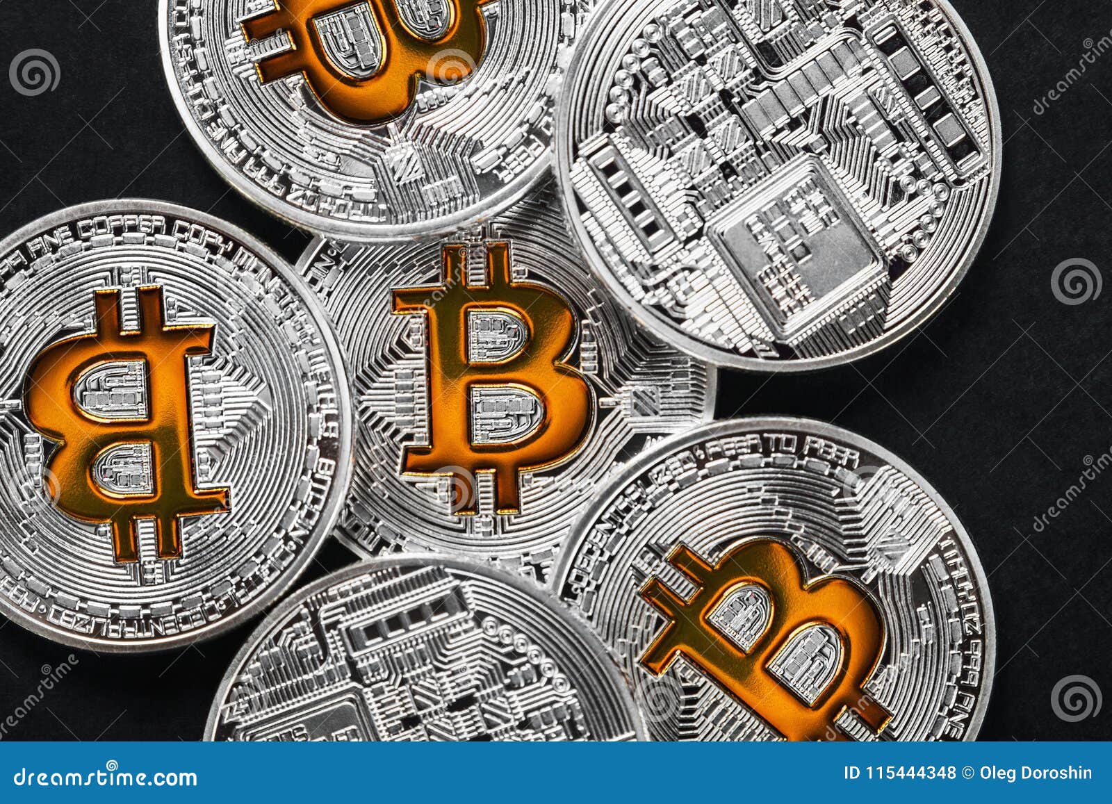 Bitcoin is the Most Popular Cryptocurrency in the World Stock Photo ...