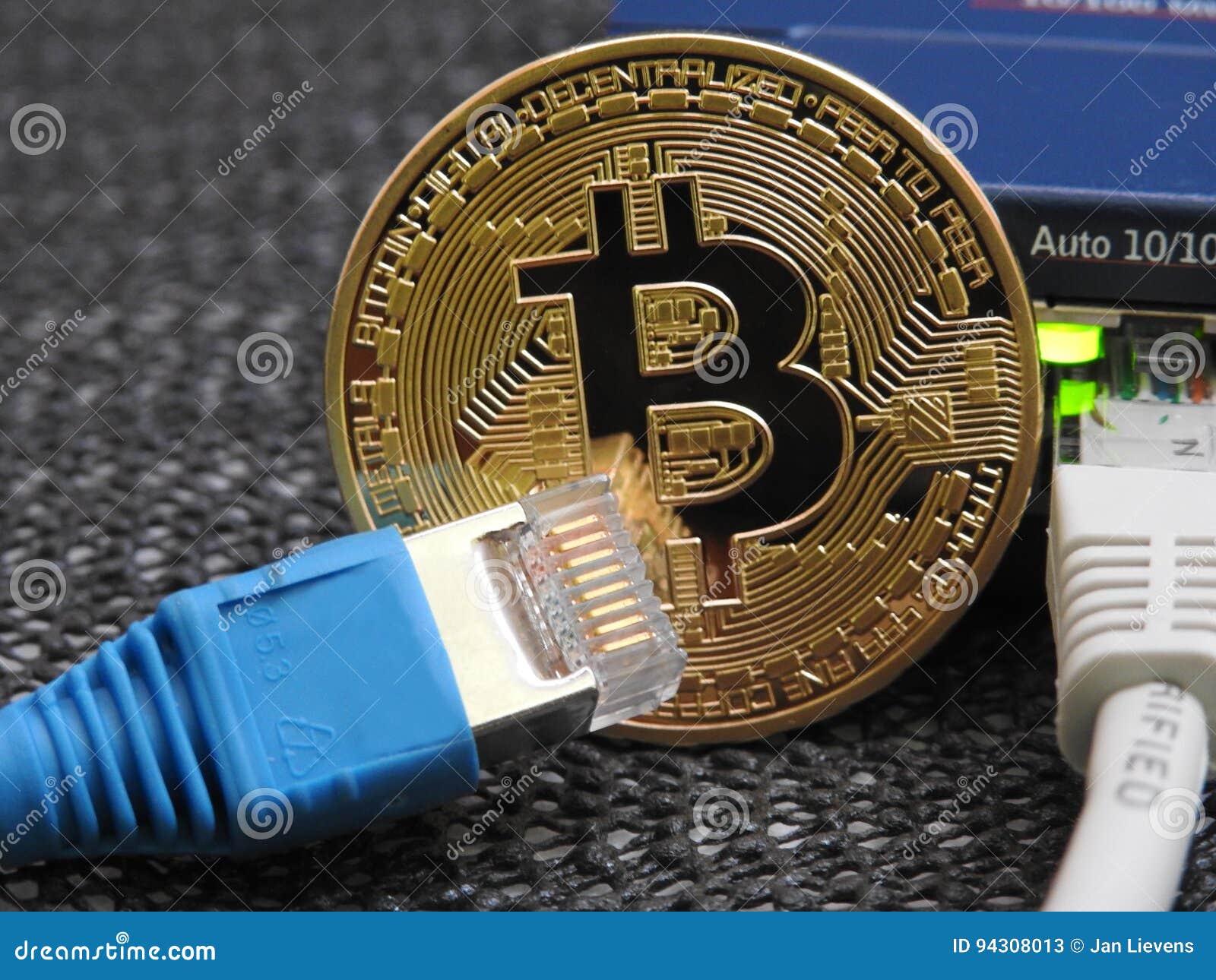 Bitcoin and network stock image. Image of connected, cash - 94308013