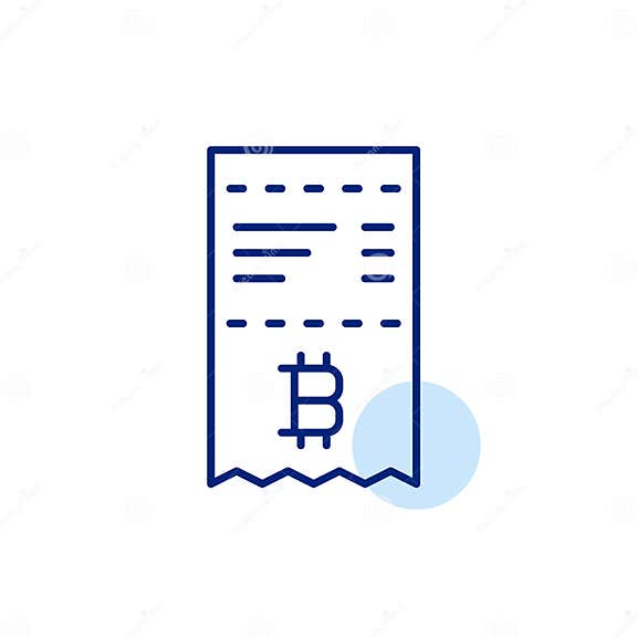 Bitcoin Payment Receipt, Crypto Commerce. Pixel Perfect, Editable ...