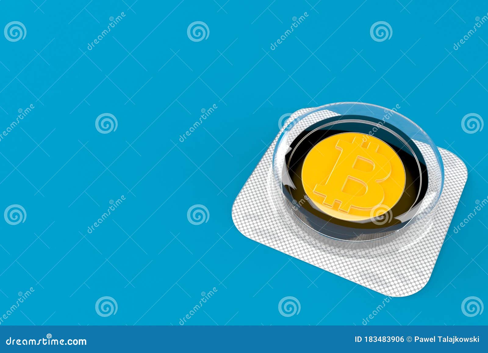 Bitcoin pill stock illustration. Illustration of coin - 183483906