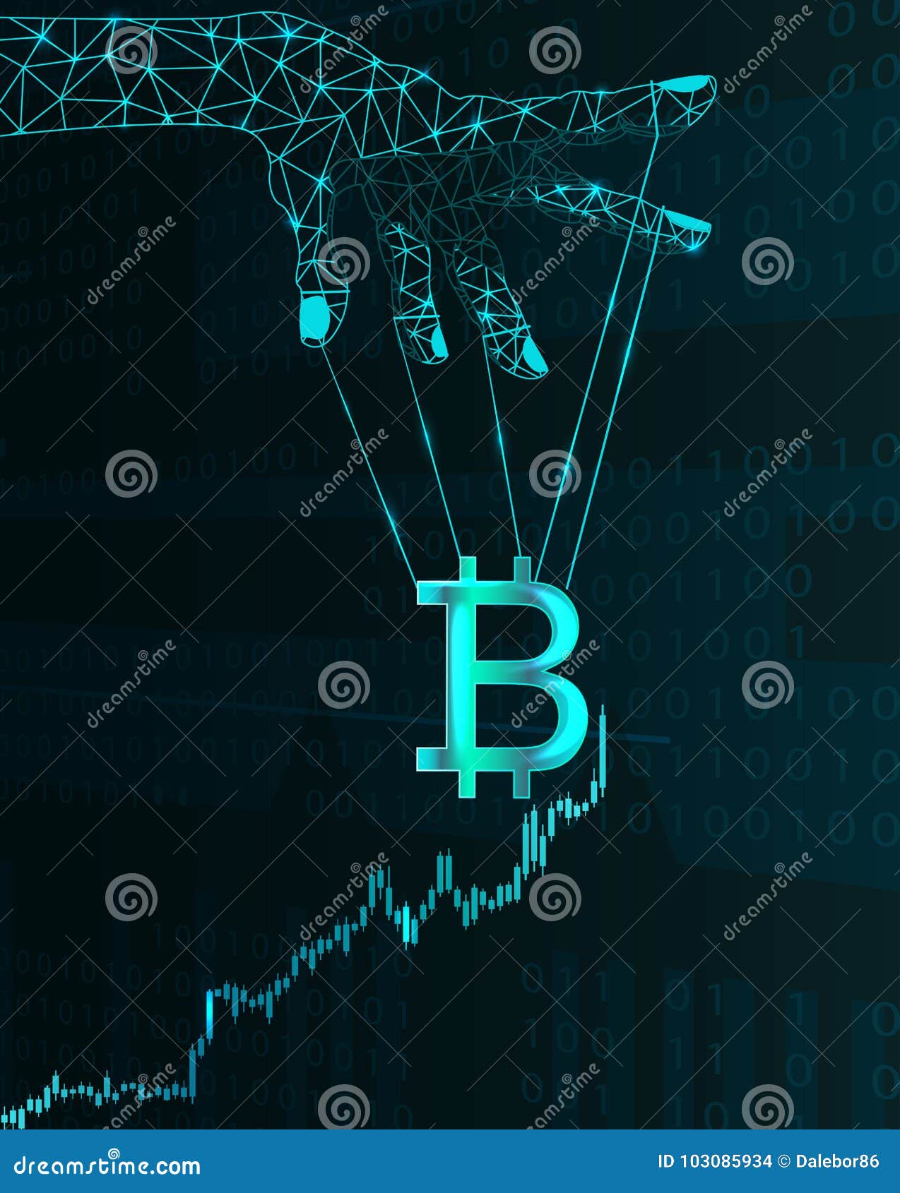 Bitcoin Price Manipulation. Stock Vector - Illustration of graph, ideas ...