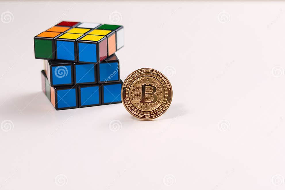 Bitcoin puzzle editorial stock image. Image of finance - 97012674