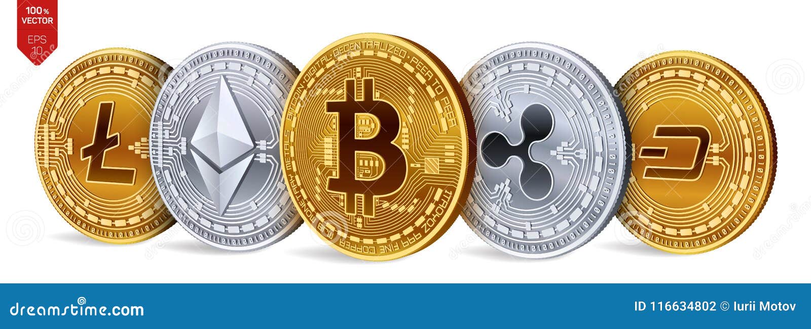 Bitcoin. Ripple. Ethereum. Dash. Litecoin. 3D Isometric Physical Coins ... Bitcoin. Ripple. Ethereum. Dash. Litecoin. 3D Isometric Physical Coins ...