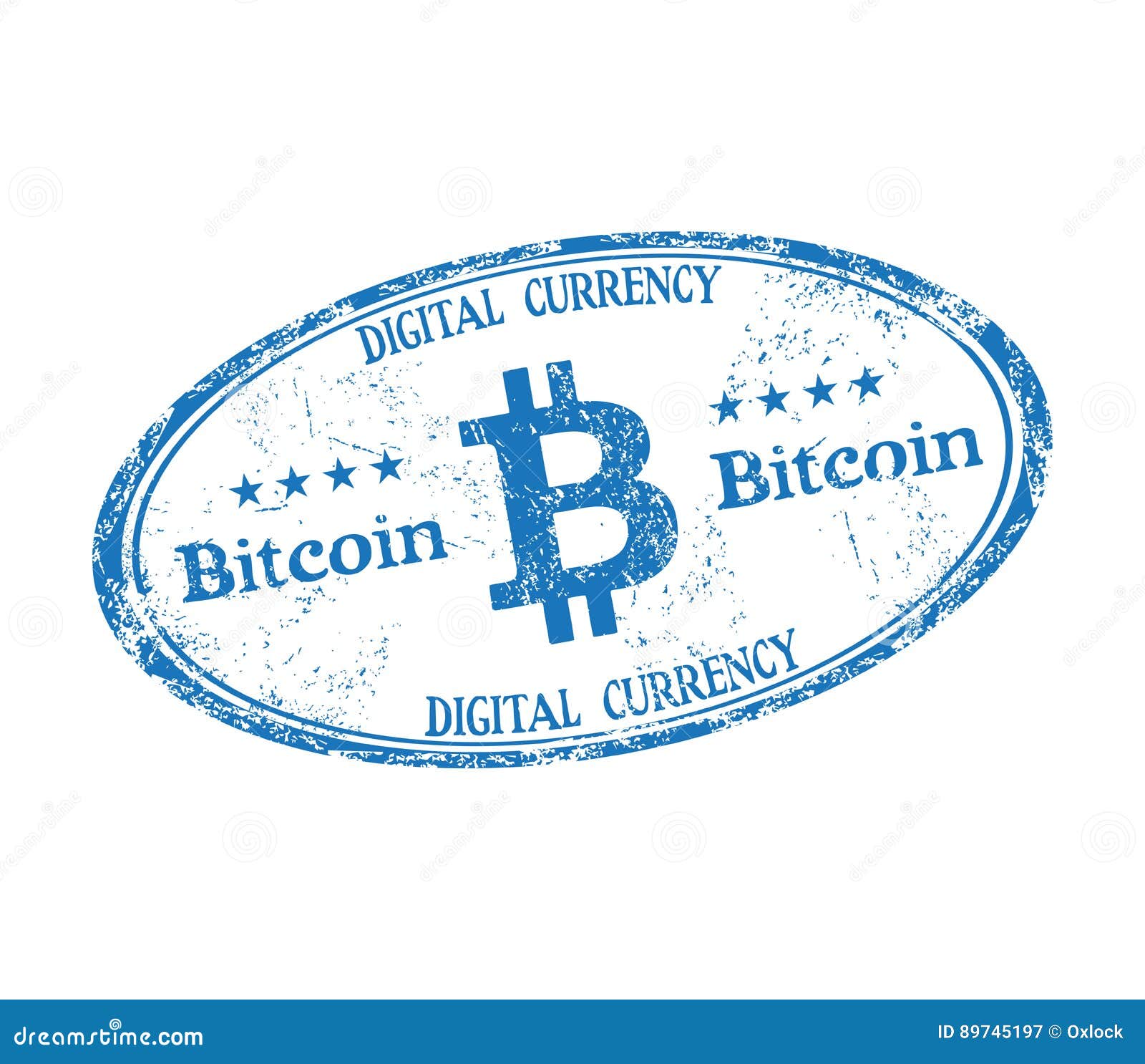 Bitcoin rubber stamp stock vector. Illustration of internet - 89745197