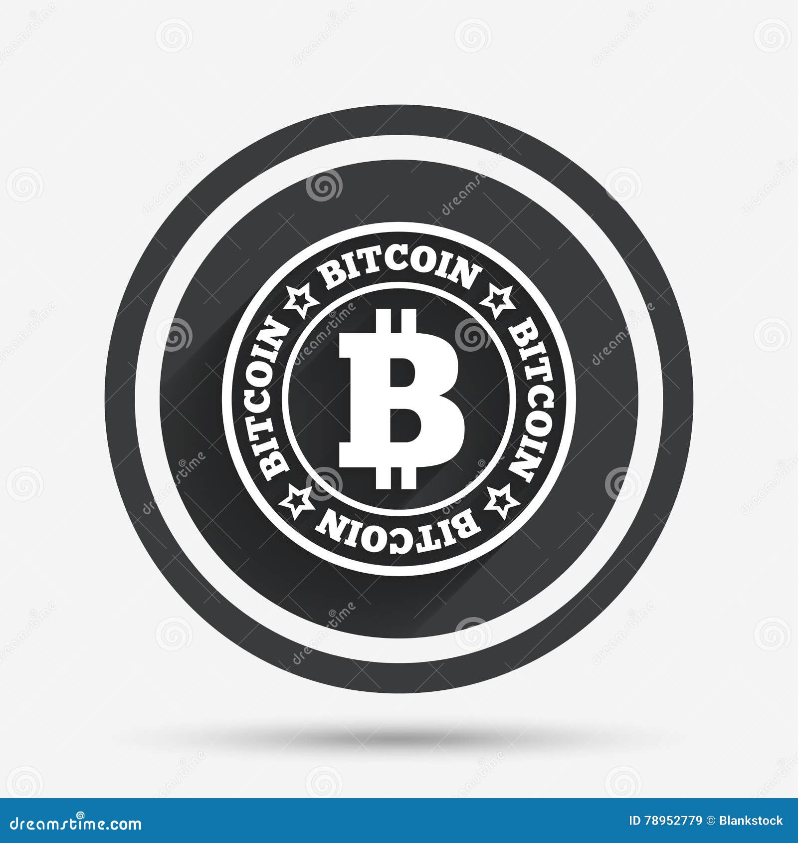 Bitcoin Sign Icon. Cryptography Currency Symbol Stock Vector ...