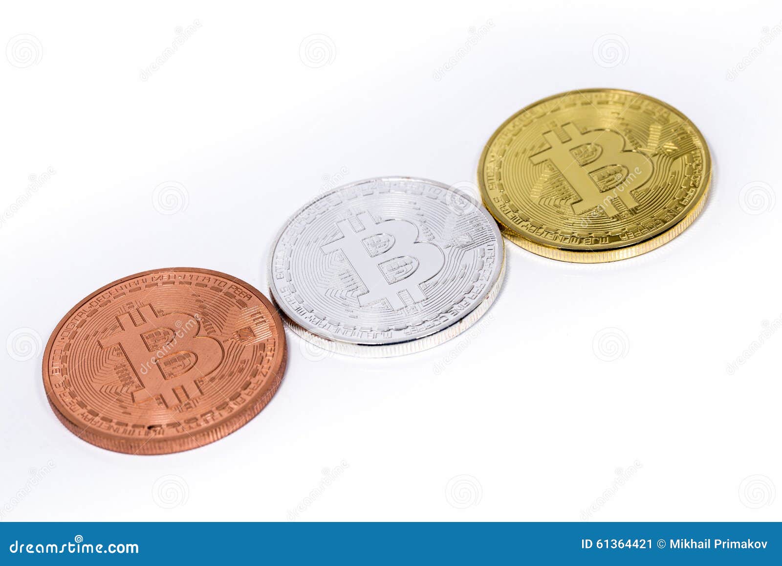 Bitcoin Silver Coins Royalty-Free Stock Image | CartoonDealer.com ...