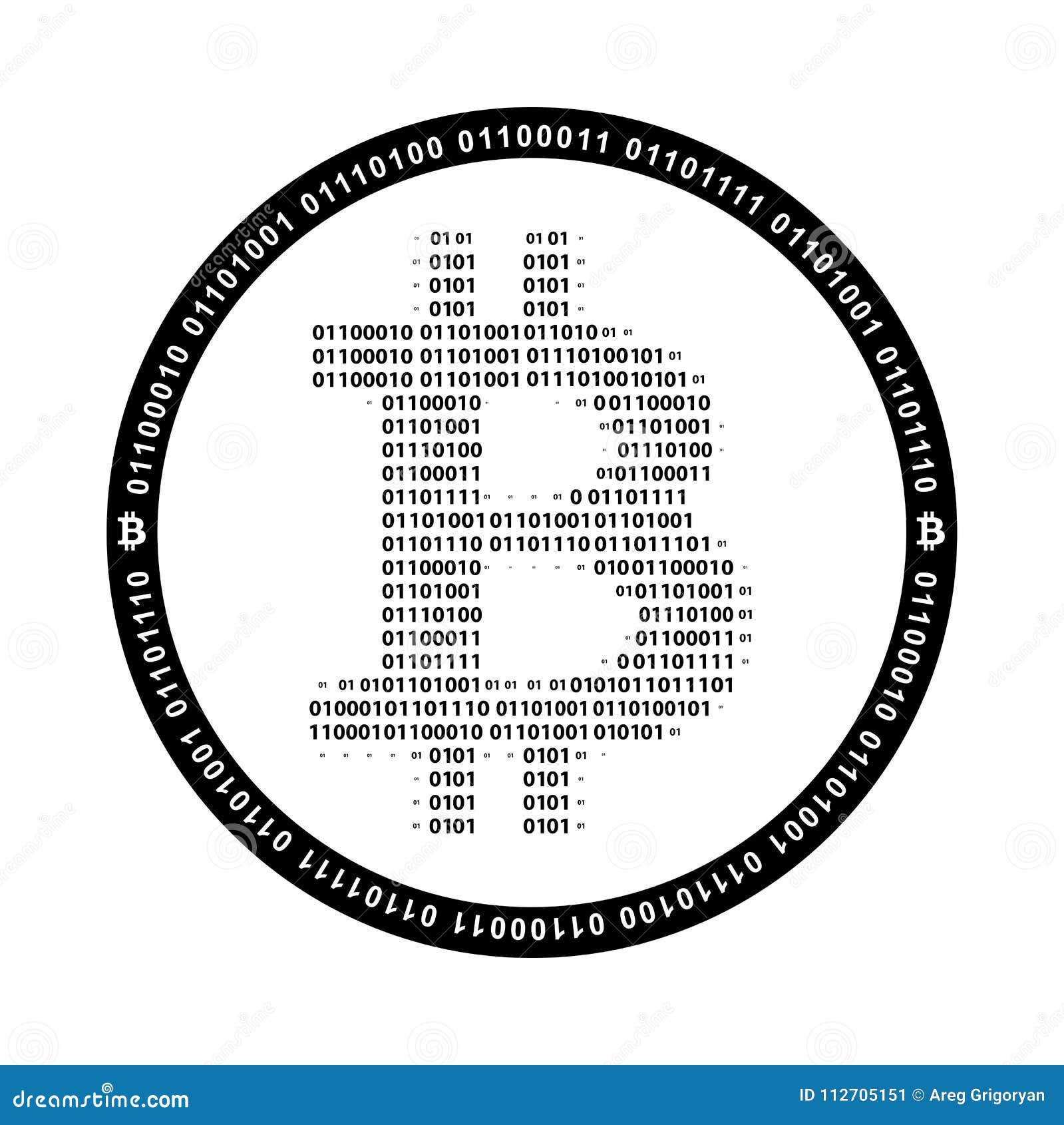 Bitcoin Simple Icon Flat Design Stock Vector - Illustration of binary ...