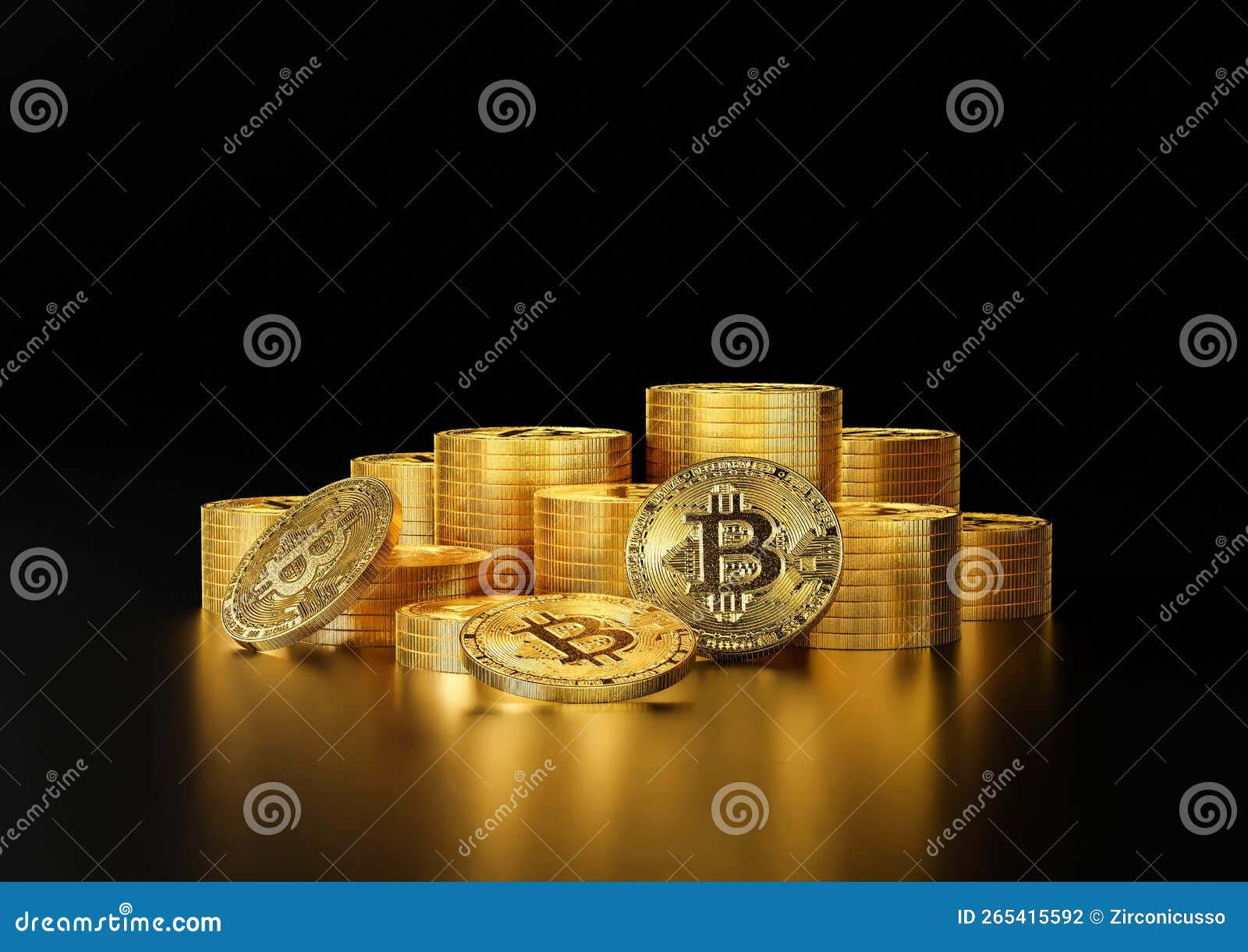 Bitcoin stack stock illustration. Illustration of connection - 265415592