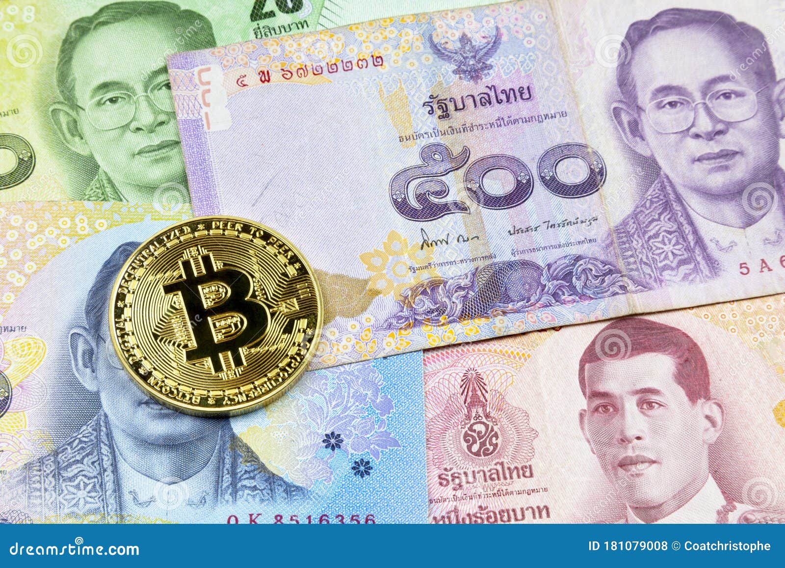 Bitcoin on a Stack of Thai Baht Stock Photo - Image of business, bank ... Bitcoin on a Stack of Thai Baht Stock Photo - Image of business, bank ...