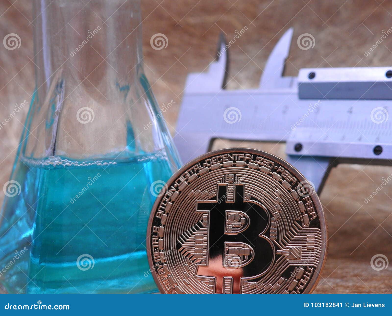 Bitcoin study stock image. Image of caliper, future - 103182841