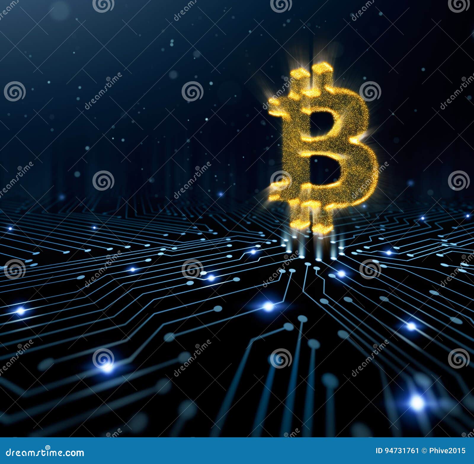 Bitcoin Symbol stock abbildung. Illustration von punkt - 94731761