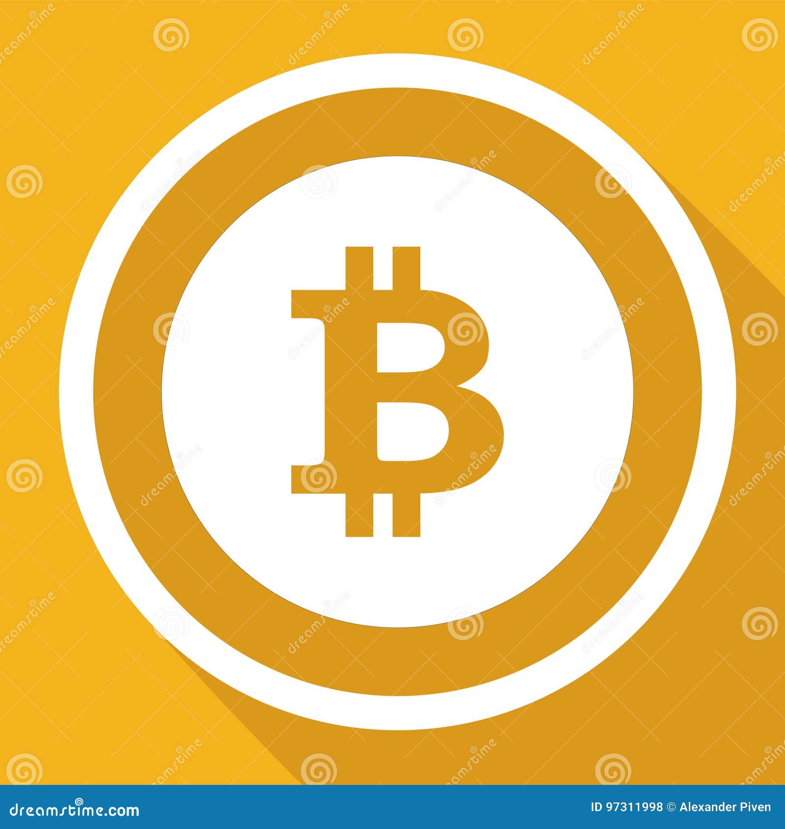 Bitcoin Symbol . Coin Symbol Electronic Currency. Stock Vector ...