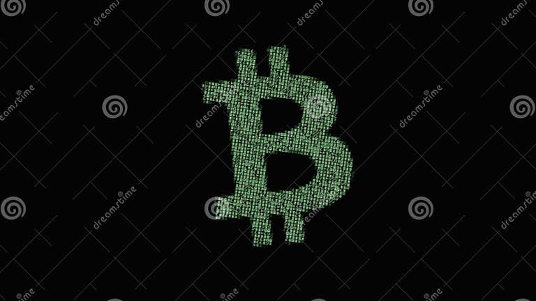 Bitcoin Symbol Hacker Code Background Concept Stock Photo - Image of ...
