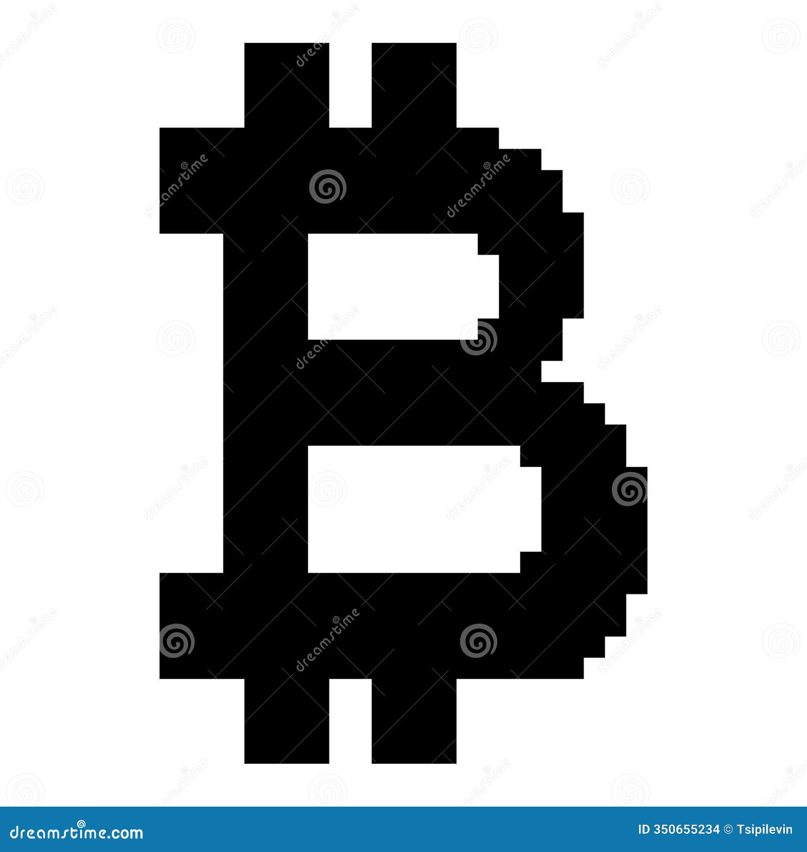 Bitcoin Symbol Cartoon Vector | CartoonDealer.com #138996021