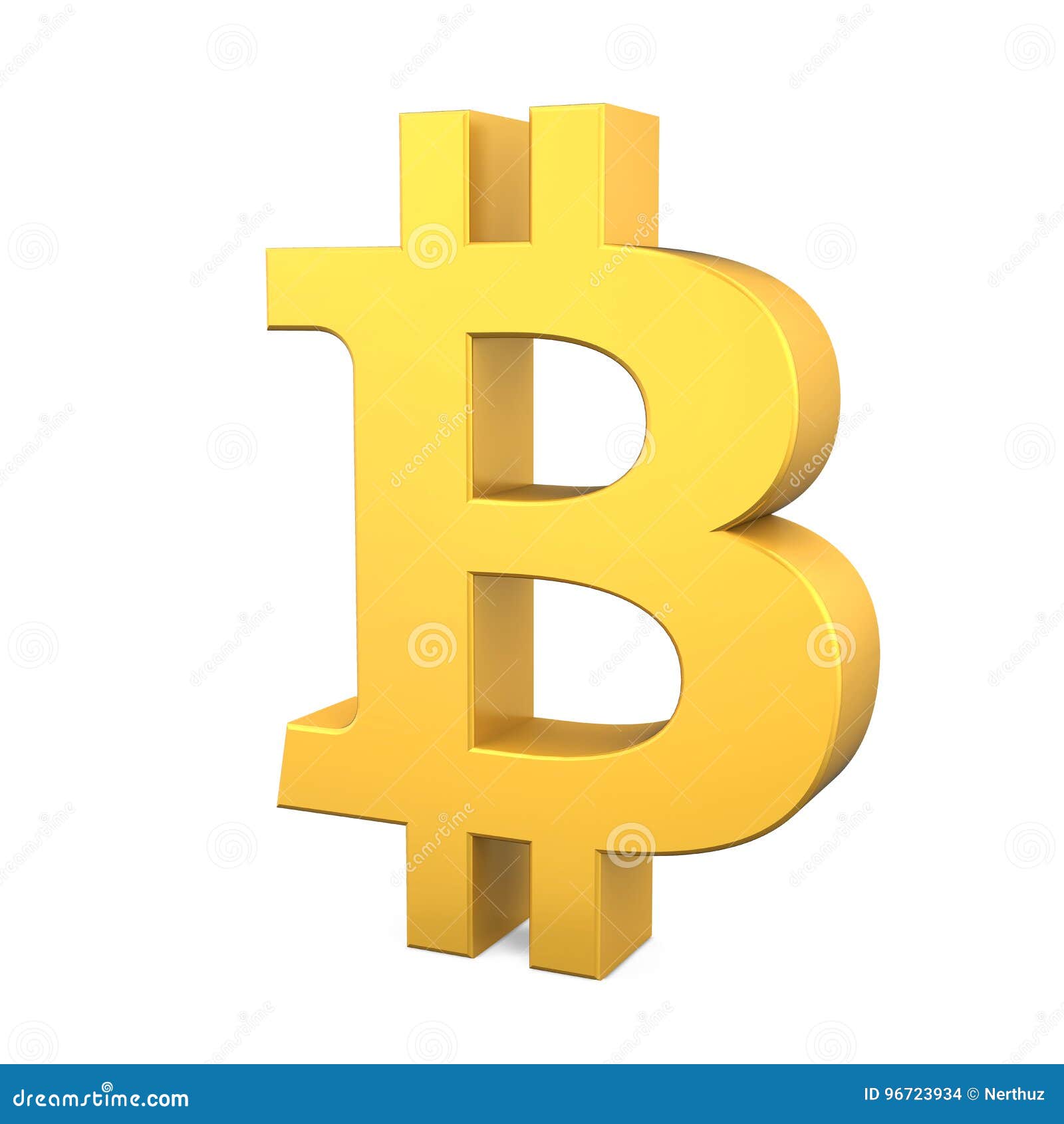 Bitcoin Symbol Isolated stock illustration. Illustration of commerce ...