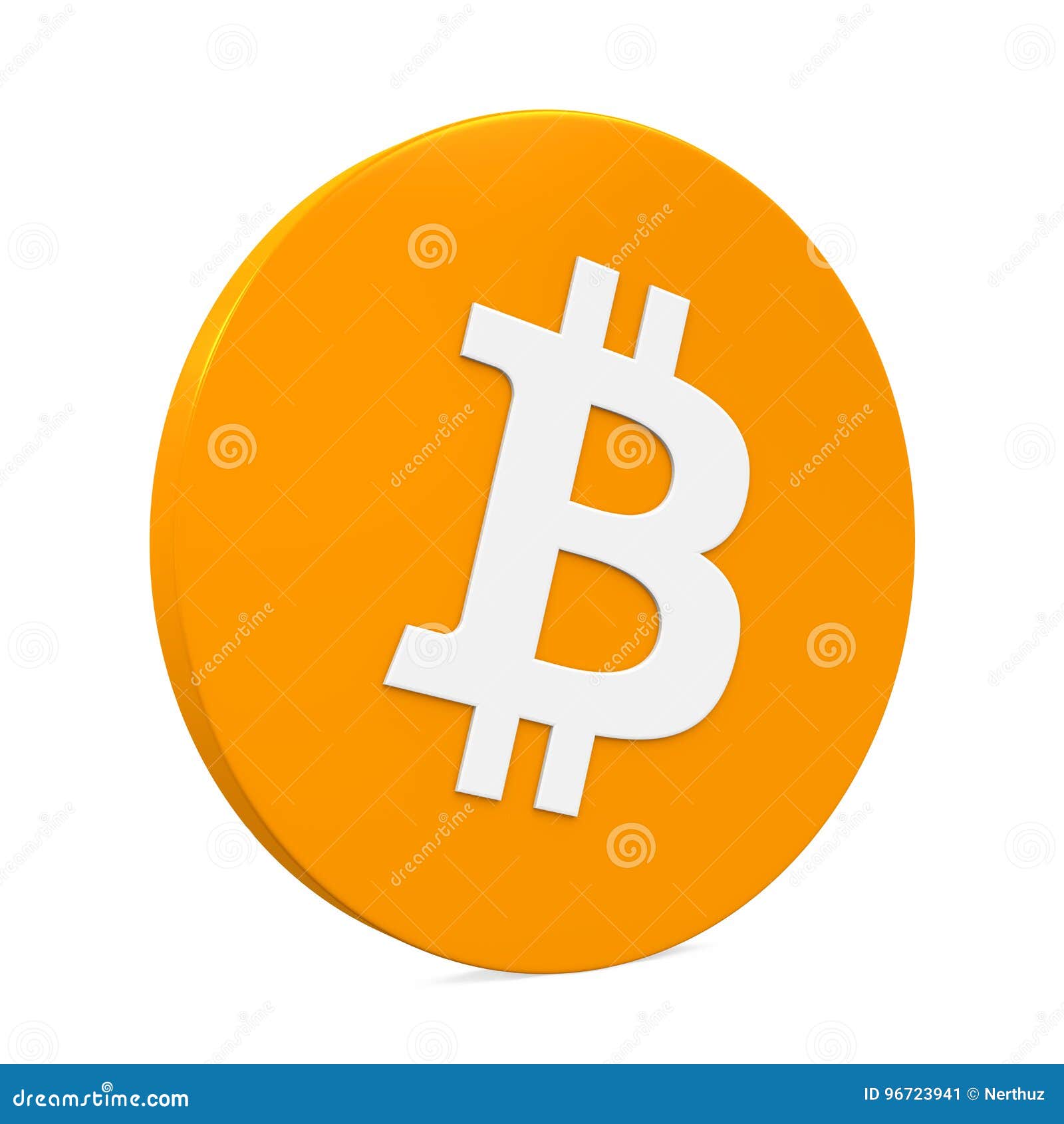 Bitcoin Symbol Isolated stock illustration. Illustration of internet ...