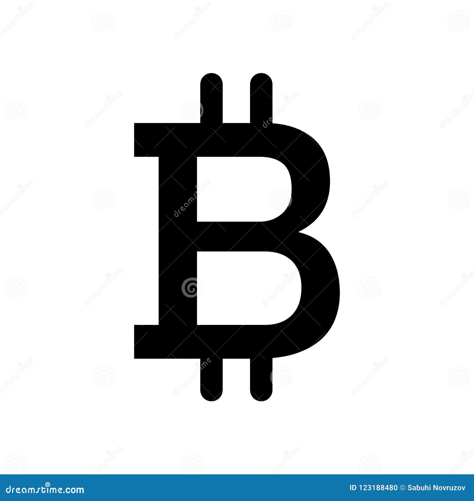 Bitcoin Symbol. Vector Icon, Solid Logo Illustration, Pictogram ...