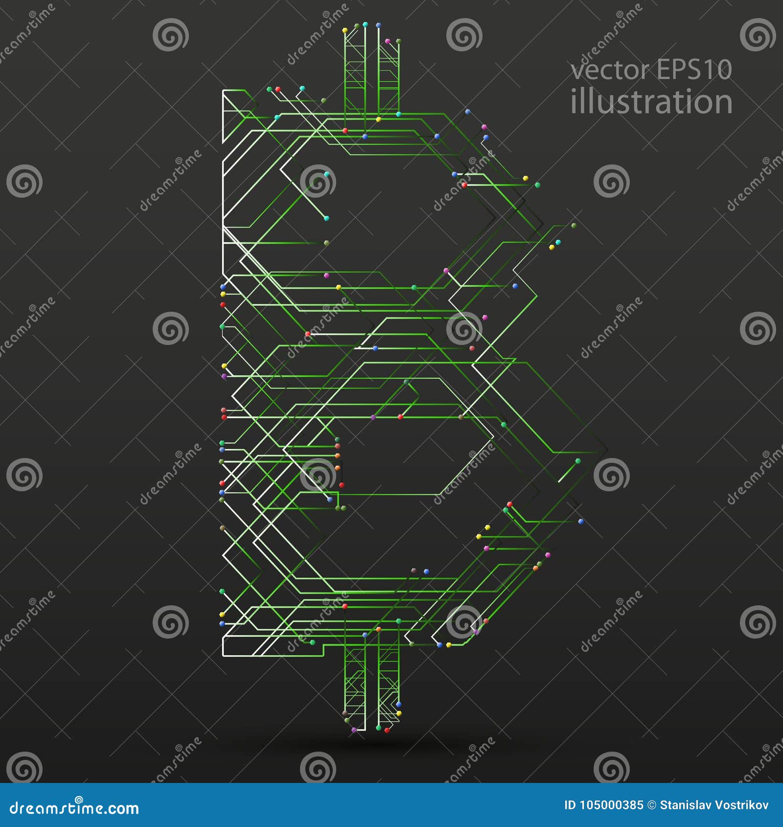 Bitcoin Technology of the Future Icon, Logo Label Vector Stock Vector ...