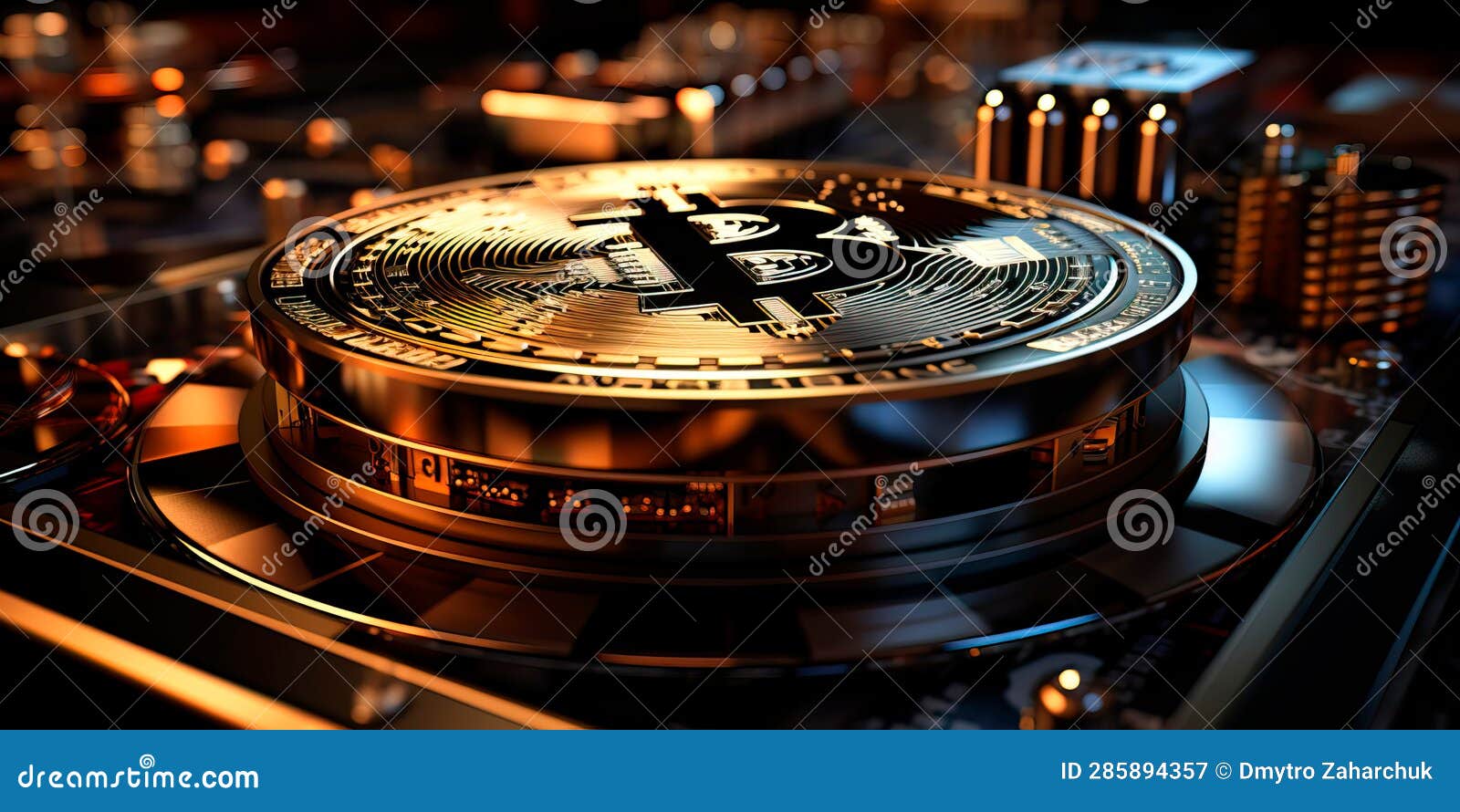 Bitcoin-themed Graphics, Including the Bitcoin Logo, Charts, and ...