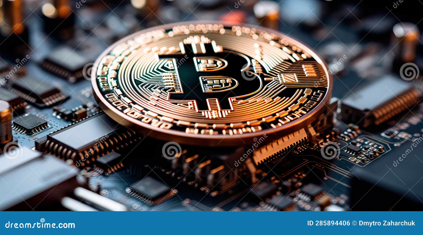 Bitcoin-themed Graphics, Including the Bitcoin Logo, Charts, and ...