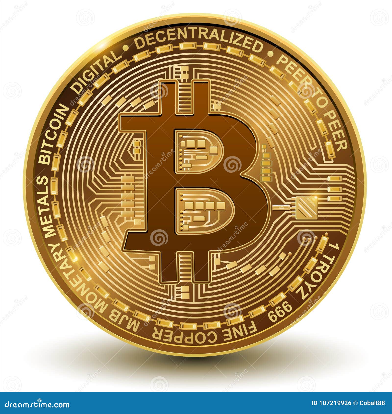 Bitcoin Vector Illustration. Stock Vector - Illustration of currency ...