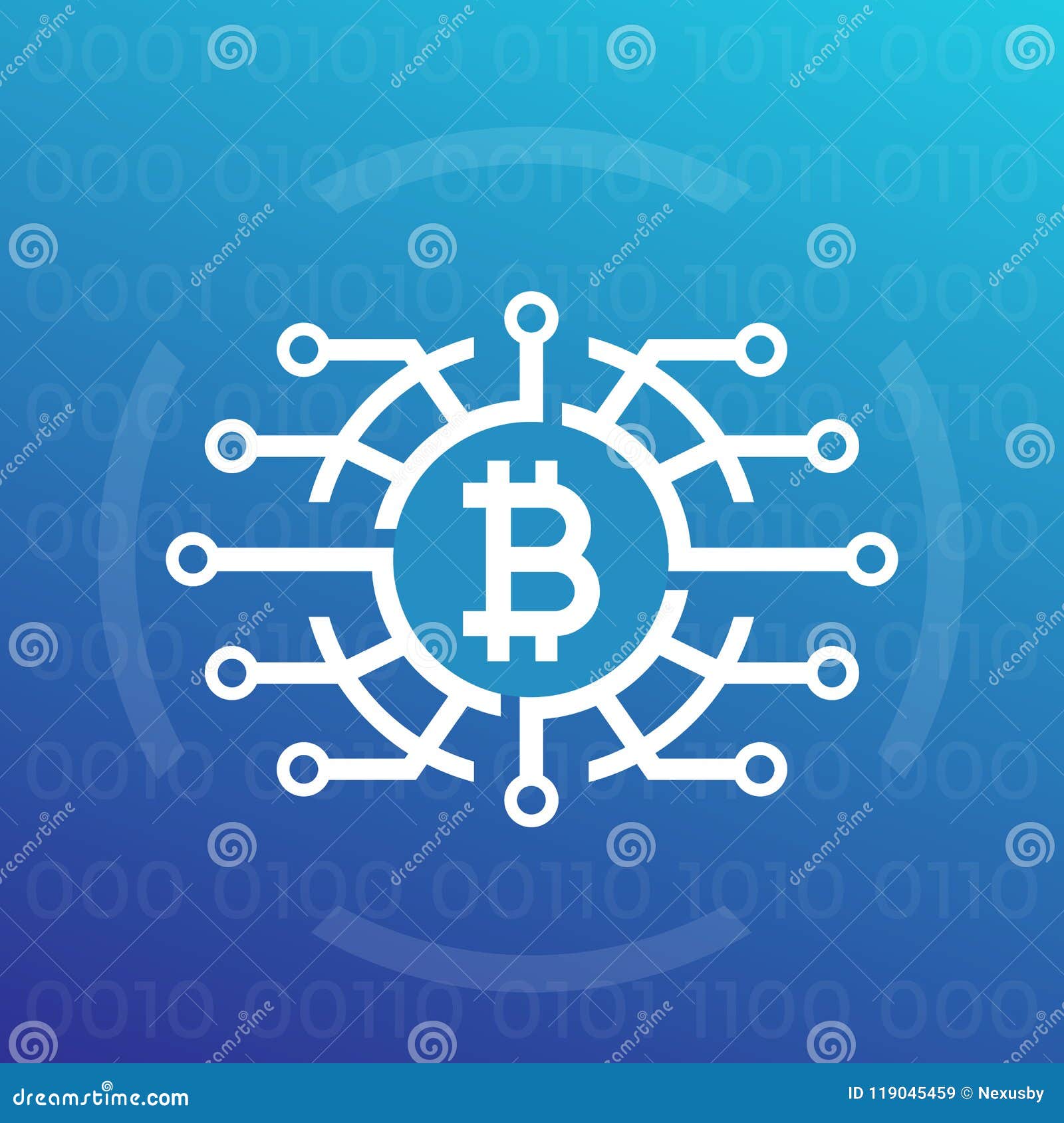 Bitcoin Vector Illustration Stock Vector - Illustration of cryptography ...