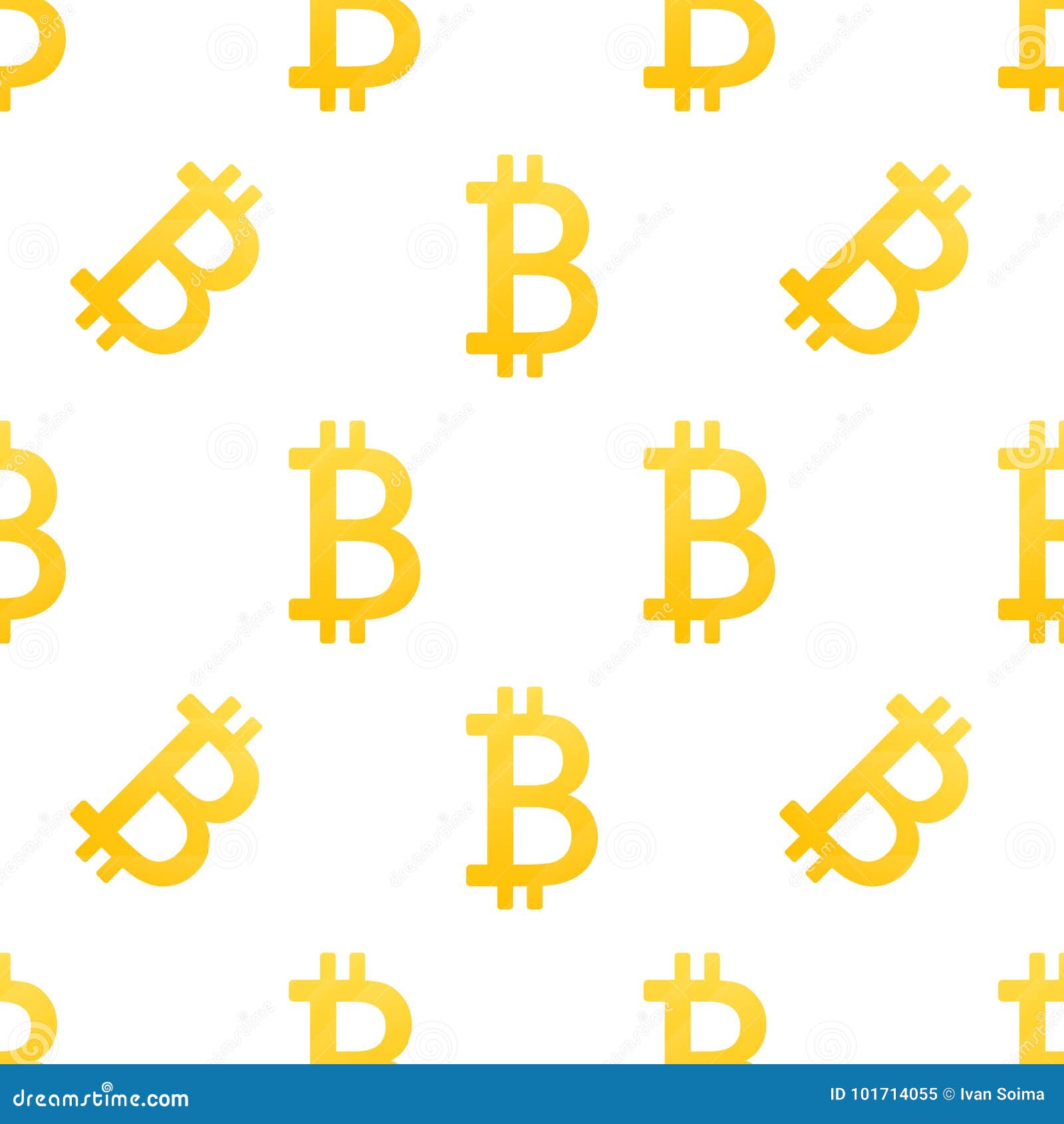 Bitcoin Vector is an Isolated Simple Seamless Pattern. Bitkoins Icon ...