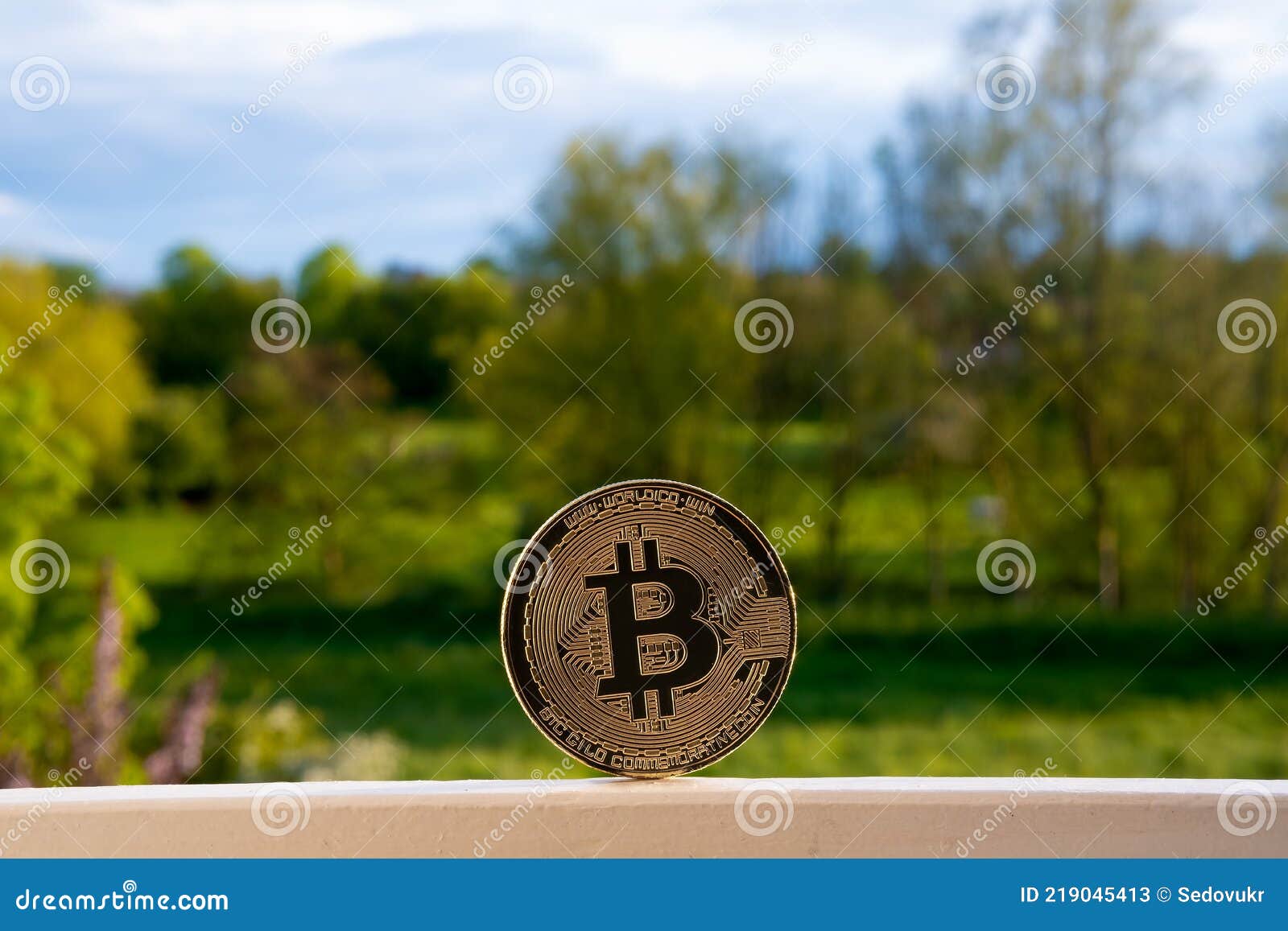 Bitcoin Vs Environment, Concept. Bitcoin Mining Impact on Climate ...