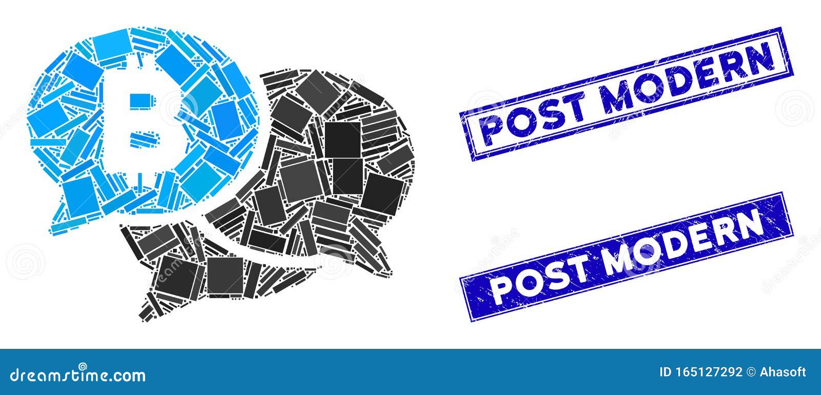 Bitcoin Webinar Messages Mosaic and Distress Rectangle Post Modern ...