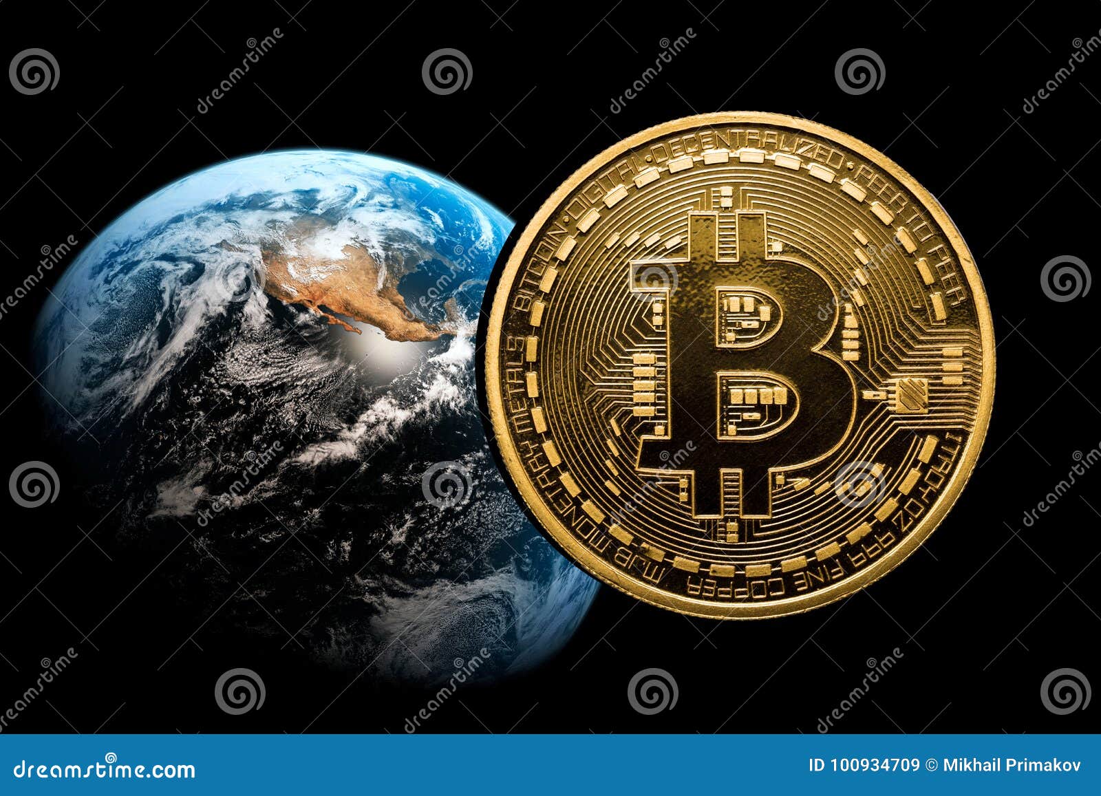 Bitcoin stock illustration. Illustration of anonymous - 100934709