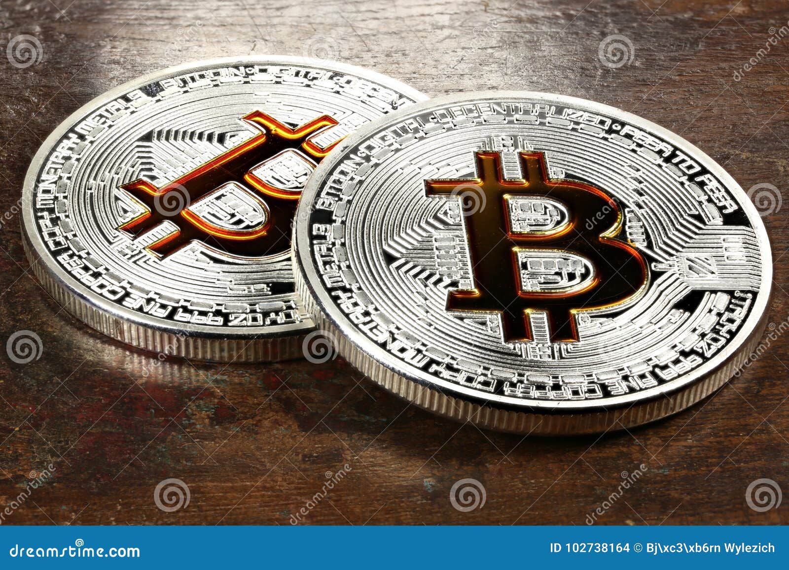 Bitcoins foto de stock. Imagem de metal, dinheiro, cobre - 102738164