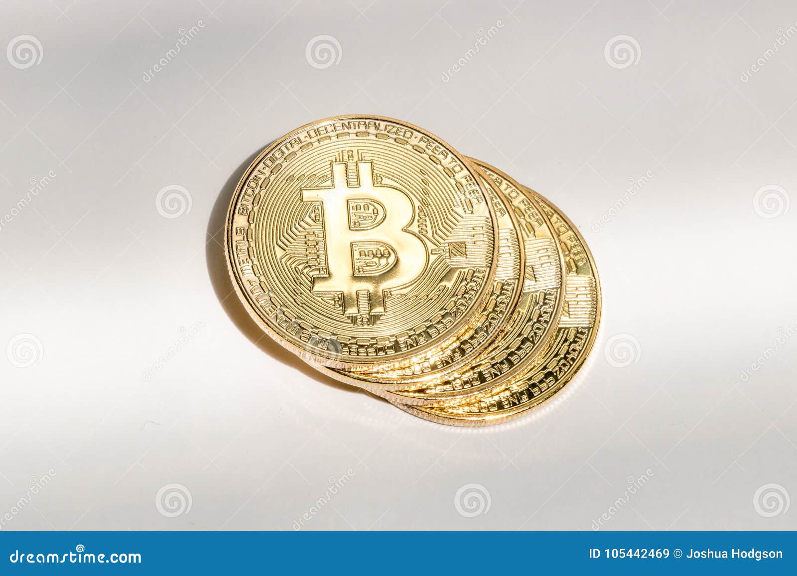 Bitcoins Stacked On Dark Price Chart Royalty-Free Stock Photography ...