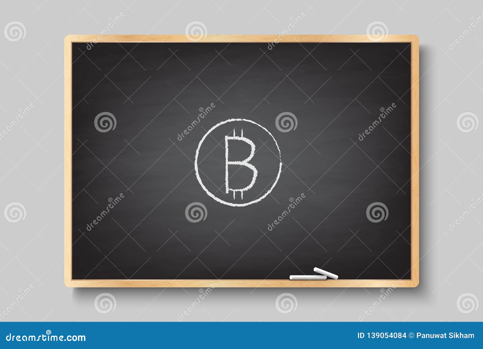 Bitcon Symbol Like Golden Lines Structure On Black Background ...