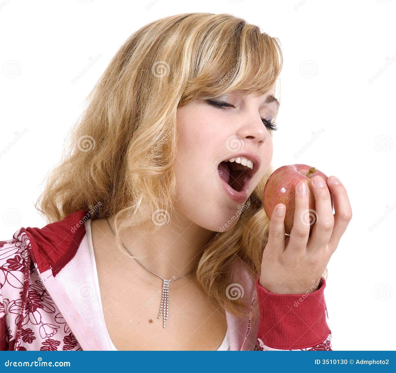 Bite the apple stock photo. Image of child, healthy, diet - 3510130