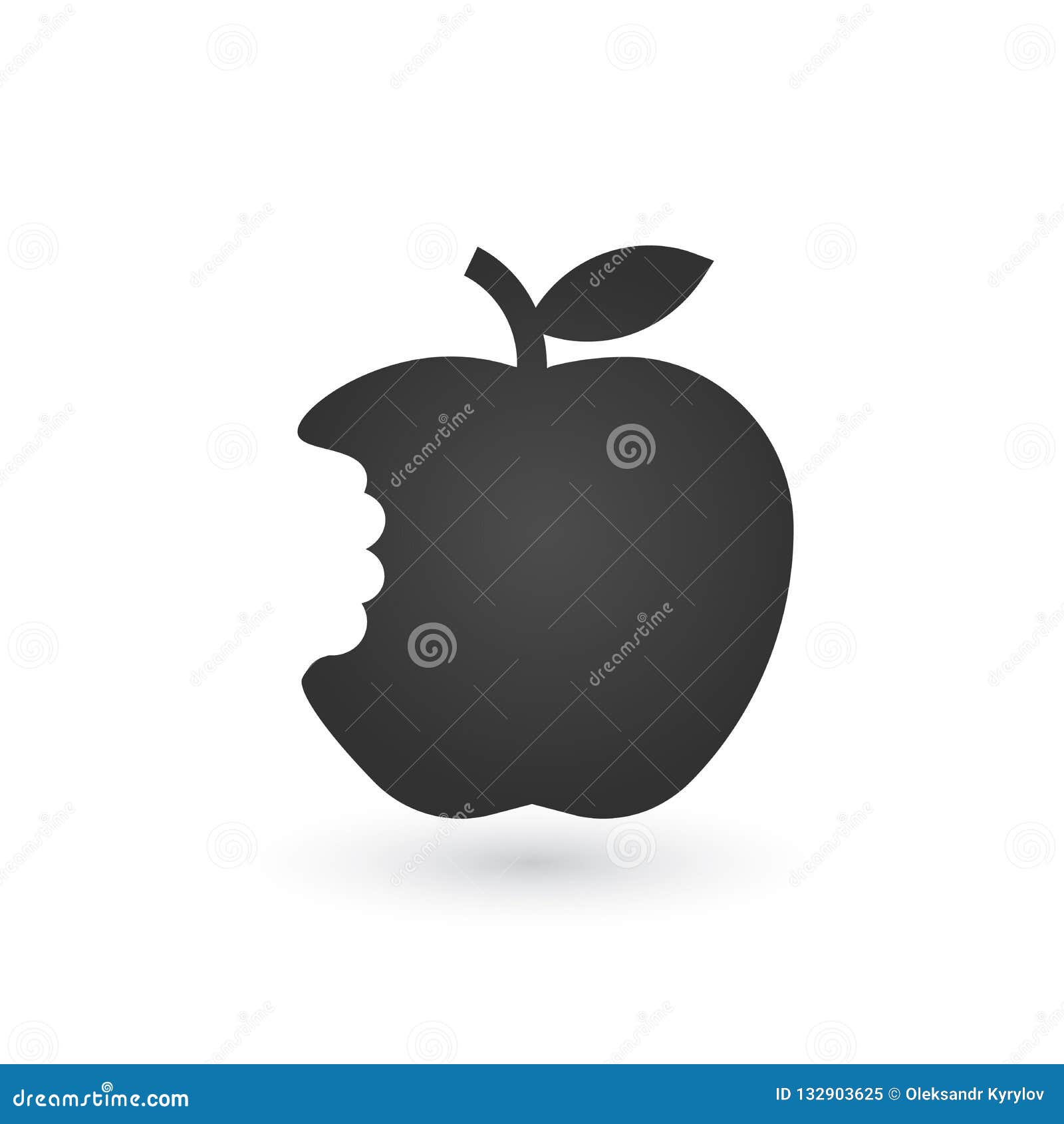 Bite Apple Icon. Simple Illustration of Bite Apple Vector Icon for Web ...