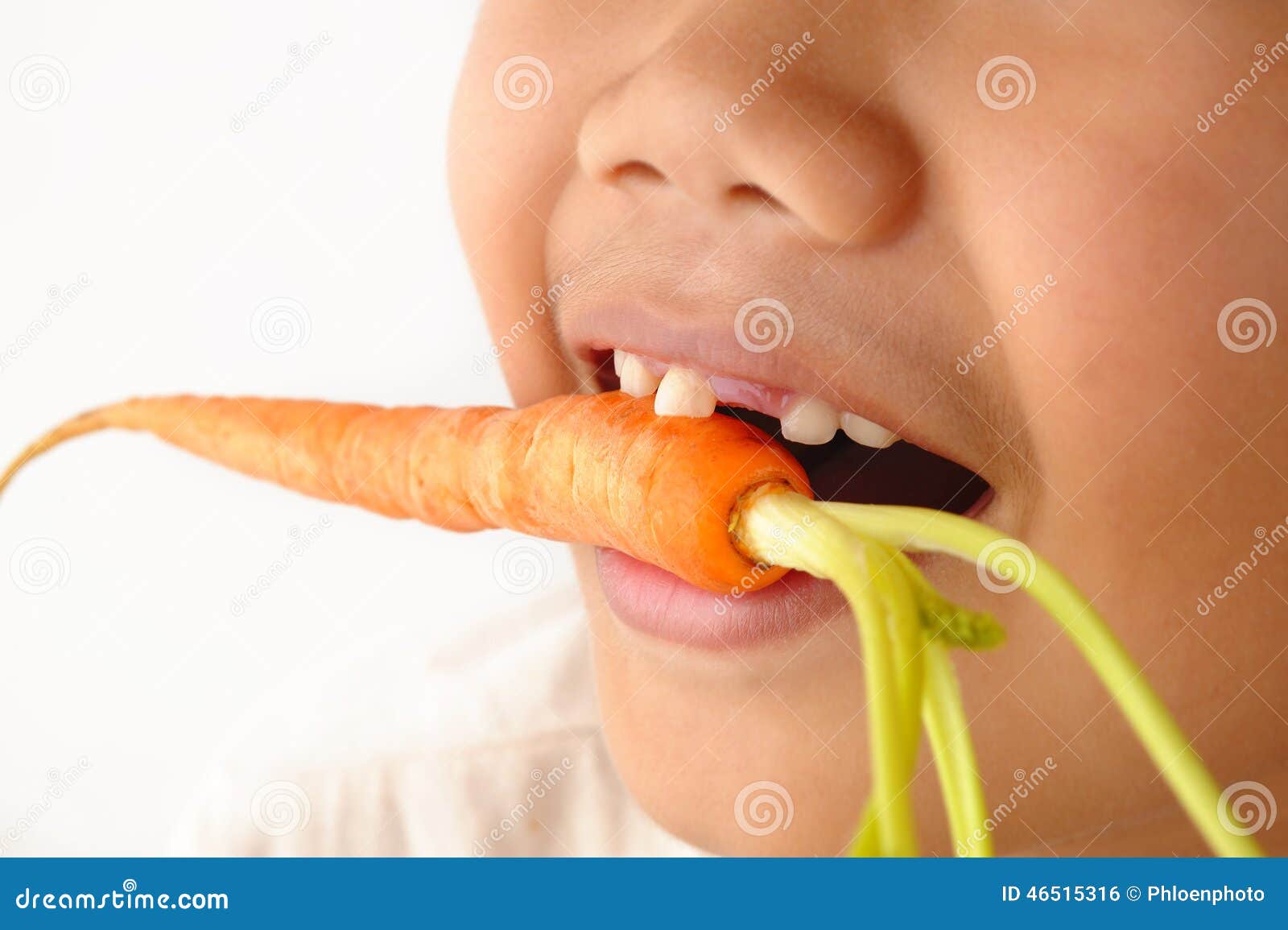 Bite baby carrot stock photo. Image of leaf, salad, fresh - 46515316